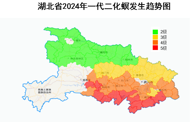 2024年一代二化螟发生趋势预报--湖北省农业农村厅